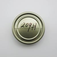 China 209# Tinplate End Easy Open Lid For Vegetable , Fruit , Meat , Fish Can for sale