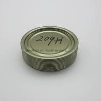 China Round Metal Can Lid 209# High Thermal Conductivity Easy Open Lid for sale