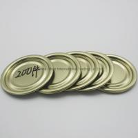 China 200# Tinplate End Easy Open Lid Food Grade Tin Can Lids for sale