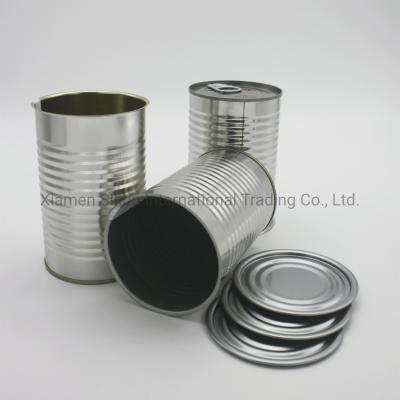 China Tinplate Can Size 7116# with Easy Open Lid Gold Lacquer Coating for Packing Canned Mushroom for sale