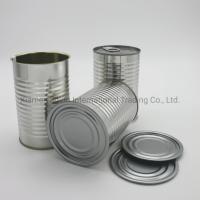 China Tinplate Can Size 7116# with Easy Open Lid Gold Lacquer Coating for Packing Canned Mushroom for sale