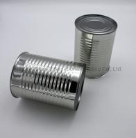 China Empty Tin Can 8114# Lithographed Can Normal Lid for Packing Canned Fruits for sale