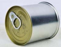 China Plain Lacquer Empty Tin Can 668# With Easy Open Lid For Packing for sale
