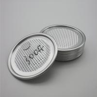 China 300# Aluminum Peel off Lids Round Pull Ring Canning Lids Easy Lids for sale
