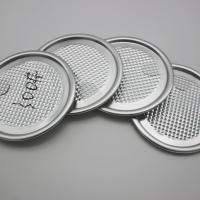 China 300# Aluminum Peel off Lids Round Pull Ring Canning Lids Easy Lids for sale