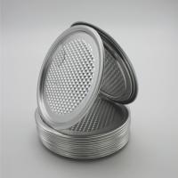 China 300# Aluminum Peel off Lids Round Pull Ring Canning Lids Easy Lids for sale