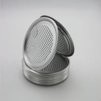 China 300# Aluminum Peel off Lids Round Pull Ring Canning Lids Easy Lids Beer Lid for sale