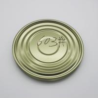 China Food Grade 603# Tinplate End Easy Open Lid for Tin Can Best Price Good Quality for sale