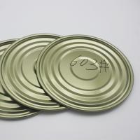 China Food Grade 603# Tinplate End Easy Open Lid for Tin Can Best Price Good Quality for sale