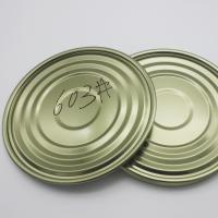China Food Grade 603# Tinplate End Easy Open Lid for Tin Can Best Price Good Quality for sale