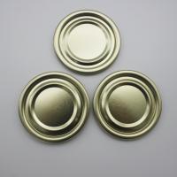 China Hot Sale 200# Tinplate End Easy Open Lid for Tin Can Wholesale Lychee Drink for sale
