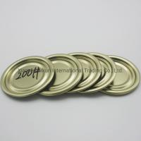 China Hot Sale 200# Tinplate End Easy Open Lid for Tin Can Sweet Canned Lid Wholesale for sale