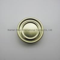 China Hot Sale 200# Tinplate End Easy Open Lid for Tin Can Sweet Canned Lid Wholesale for sale