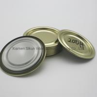 China Hot Sale 200# Tinplate End Easy Open Lid for Tin Can Sweet Canned Lid Wholesale for sale
