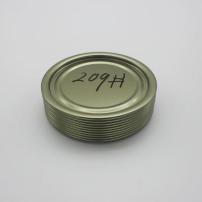 China Food Grade 209# Tinplate End Easy Open Lid for Tin Can Best Price Cheap for sale