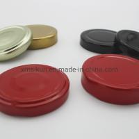 China Cheap Metal Rotating Glass Lid Ear Cap 58# Tinplate Lid for Packaging Bottles for sale