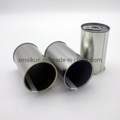 China Best Selling Food Grade Metal Round Empty Can 588# with Easy Open Lid Food Packaging for sale