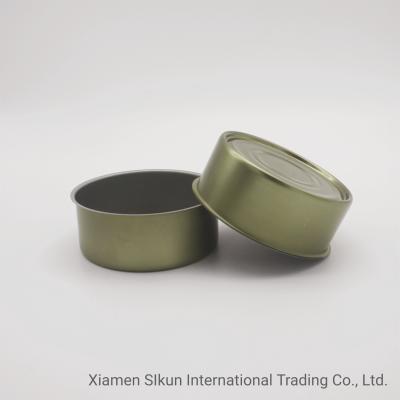 China China Factory Customized Gold Watering Can Cat Food Meat Canned Packaging Can for sale