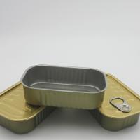 China Best Quality Food Grade 311# Wholesale Small Square Tin Cheap Sardine Can for Food Packing for sale