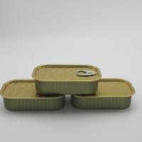 China 311# empty tin can for 125g sardine tuna club can, triangle conical can for sale