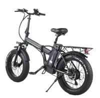 China 48V 500W 20 Inch Foldable Fat Tire Electric Bike with 48V 15Ah Lithium Battery for sale