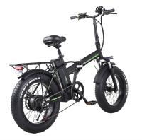 China 48V 500W 20 Inch Foldable Fat Tire Electric Bike with 48V 15Ah Lithium Battery for sale