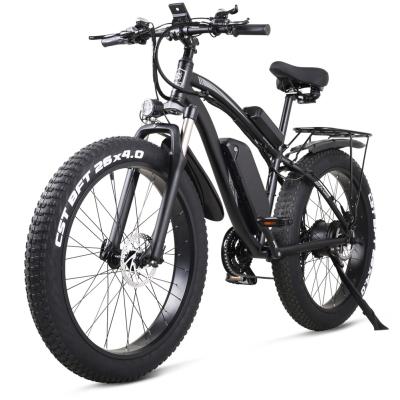China 48V 1000W Electric Fat Tire Bike with 48V 17Ah Battery and LCD Display for sale