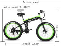 China 48V 500W 26 Inch Foldable Fat Tyre Electric Bicycle with 13Ah Lithium Battery for sale