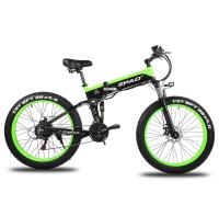 China 26x4.0 CST Fat Tire Folding Electric Bike 48V 12Ah 500W Motor LCD Display for sale