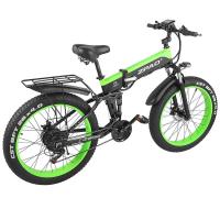China 26x4.0 CST Fat Tire Folding Electric Bike 48V 12Ah 500W Motor LCD Display for sale
