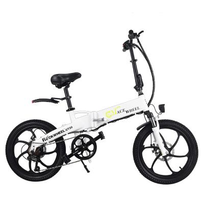 China Lightweight Electric Folding Bike 350W 20 Inch Magnesium Alloy Wheel with LCD Display for sale