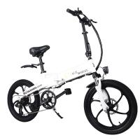 China Lightweight Electric Folding Bike 350W 20 Inch Magnesium Alloy Wheel with LCD Display for sale