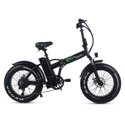 China 48V 500W 20 Inch Fat Tire Foldable Electric Bike 48V15Ah Lithium Battery 31-60 km Range for sale