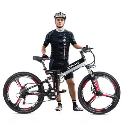 China 26 Inch Electric Folding Bicycle 48V 10.4AH Aluminium Alloy Frame 250W 350W for sale