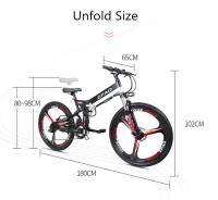 China 26 Inch Electric Mountain Bike 48V 250W 350W with 10.4AH Hidden Battery and Integrated Wheel for sale