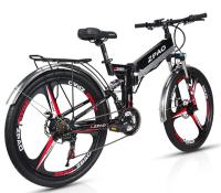 China 26 Inch Electric Mountain Bike 48V 250W 350W with 10.4AH Hidden Battery and Integrated Wheel for sale
