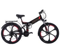China 26 Inch 48V 350W Rear Hub Motor Electric Mountain Bike 24 Speed Double Disc Brake for sale