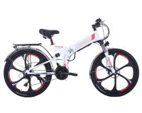 China 26 Inch 48V 350W Rear Hub Motor Electric Mountain Bike 24 Speed Double Disc Brake for sale