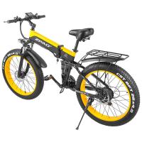 China 48V 500W 26 Inch 4.0 Fat Tyre Folding Electric Bike with Adjustable Stem for sale