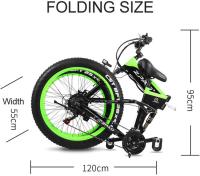 China 48V 500W 26 Inch 4.0 Fat Tyre Folding Electric Bike with Adjustable Stem for sale