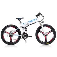 China 48V 26 Inch Electric Folding Bike with 21 Speed Shimano Derailleur and 12.8Ah Battery for sale