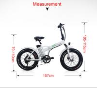 China 500W Motor Fat Electric Bike Foldable 48V 15AH Lithium Battery 20 Inch Wheel for sale