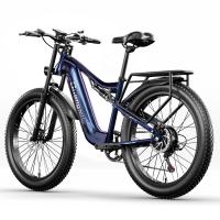 China 48V 1000W Electric Mountain Bike 26x3.0 Fat Tire with 17.5Ah Lithium Battery Disc Brake for sale