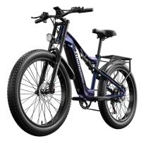 China 48V 1000W Electric Mountain Bike 26x3.0 Fat Tire with 17.5Ah Lithium Battery Disc Brake for sale
