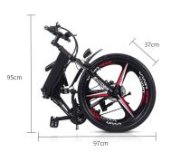 China 400W 26 Inch Full Suspension Electric Folding Bike 48V 10.4Ah Lithium Battery Disc Brake for sale
