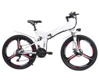 China 400W 26 Inch Full Suspension Electric Folding Bike 48V 10.4Ah Lithium Battery Disc Brake for sale