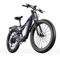 China 48V 1000W Electric Mountain Bike 26x3.0 Fat Tire with 17.5Ah Lithium Battery Disc Brake for sale