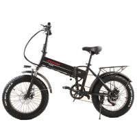 China 20 Inch Foldable Fat Tyre Electric Bike 48V 500W Motor 10Ah Lithium Battery 7 Speed for sale
