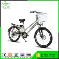 China 24 Inch Unisex Electric City Bicycle 250W 48V 10AH Lithium Battery Non-Folding for sale