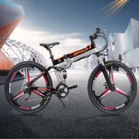 China 26 Inch Electric Folding Bike 48V 12.8Ah Lithium Battery Aluminium Alloy Frame for sale